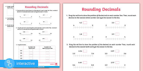 Rounding to a Given Number of Decimal Places Walkthrough Worksheet